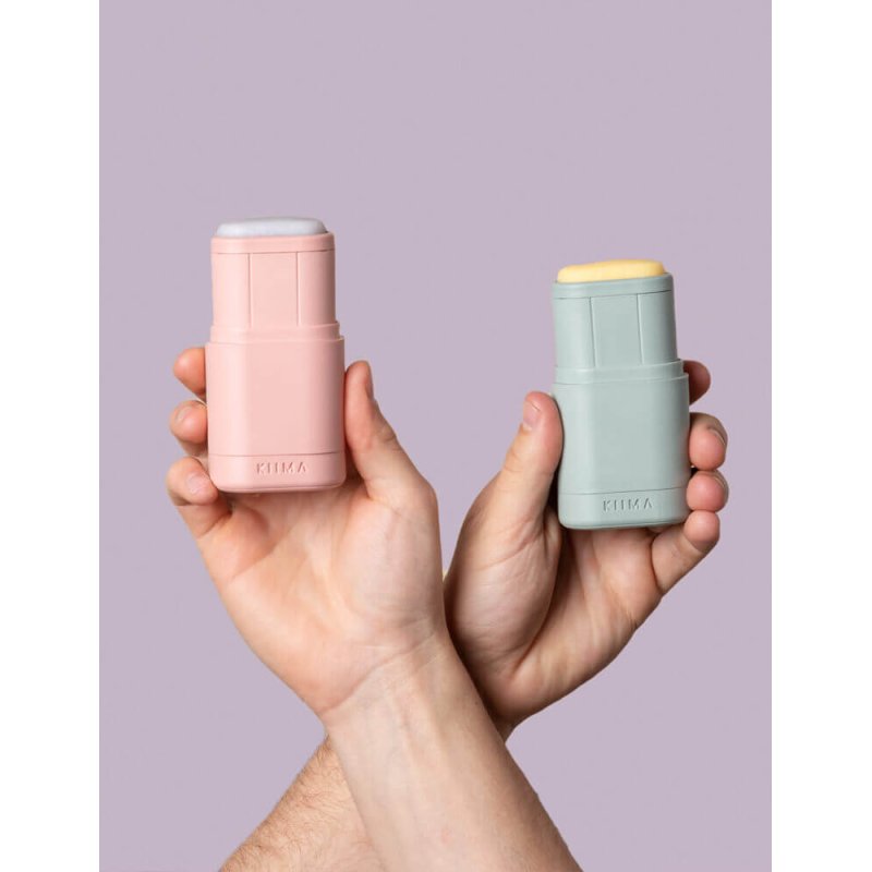Kiima refillable applicator for solid deodorants - Sage green colour